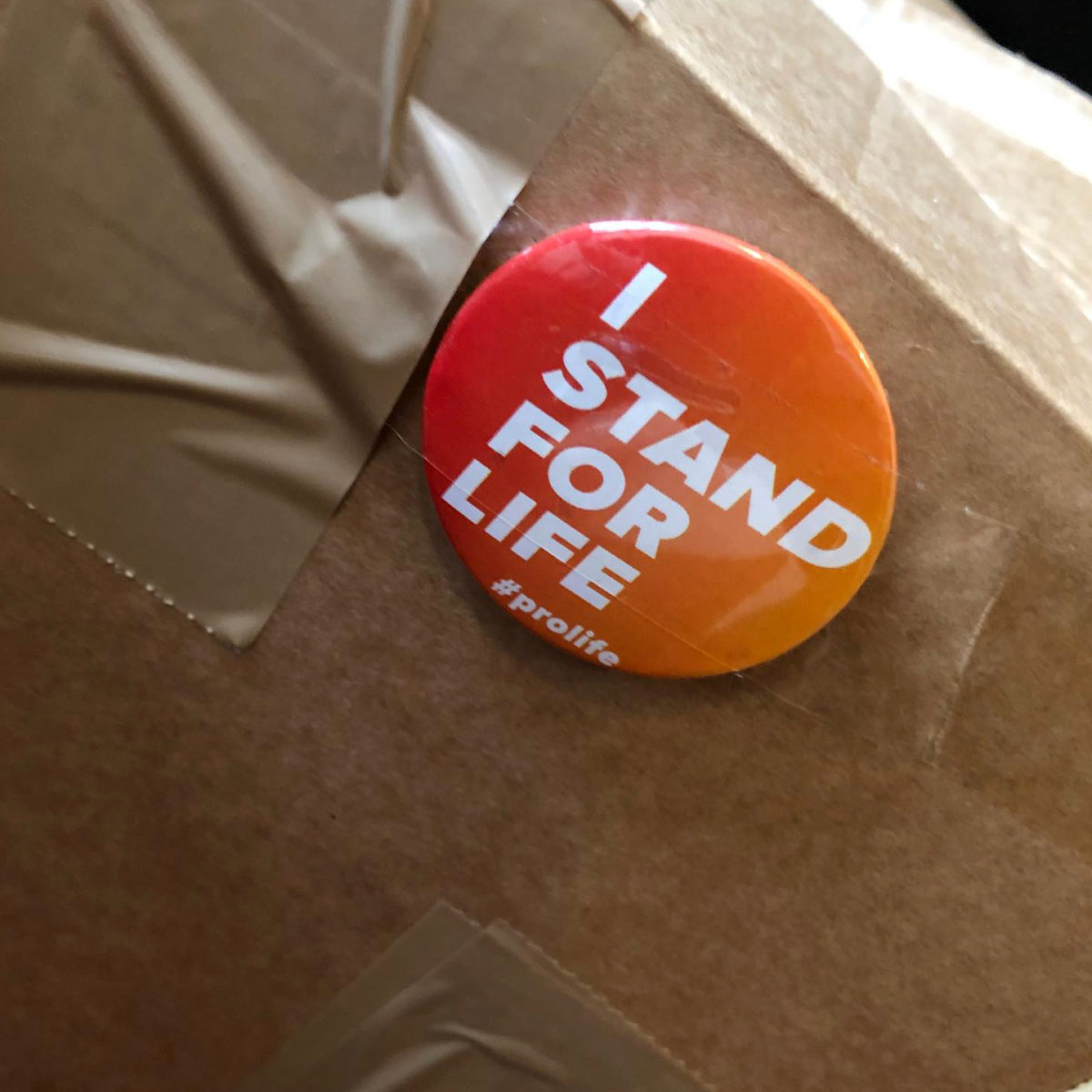 Badge: I Stand for Life - Rally for life